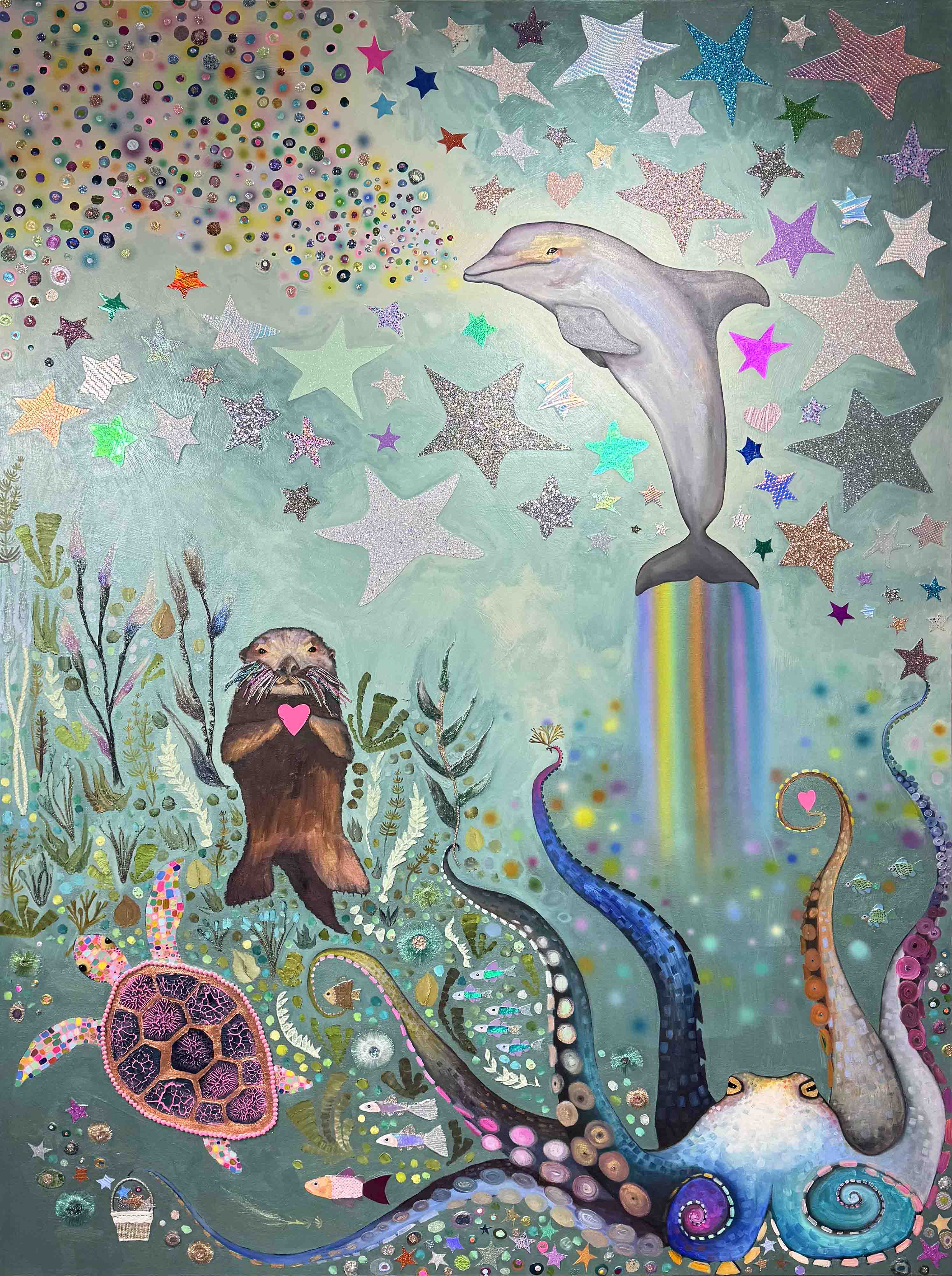 Seaweed Forest 84x60" - Oil Painting – Eli Halpin